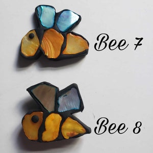 Mosaic Bee Magnets Cute Bee Fridge Magnets Unique Locker - Etsy