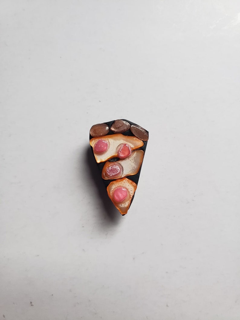 Mosaic Pizza Magnet Pepperoni Pizza Fridge Magnet Unique - Etsy