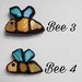 Mosaic Bee Magnets Cute Bee Fridge Magnets Unique Locker - Etsy