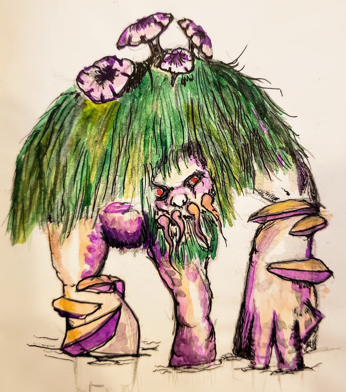 Fen Creeper Sticker Bog Beast Art Bog Creeper Art World of - Etsy