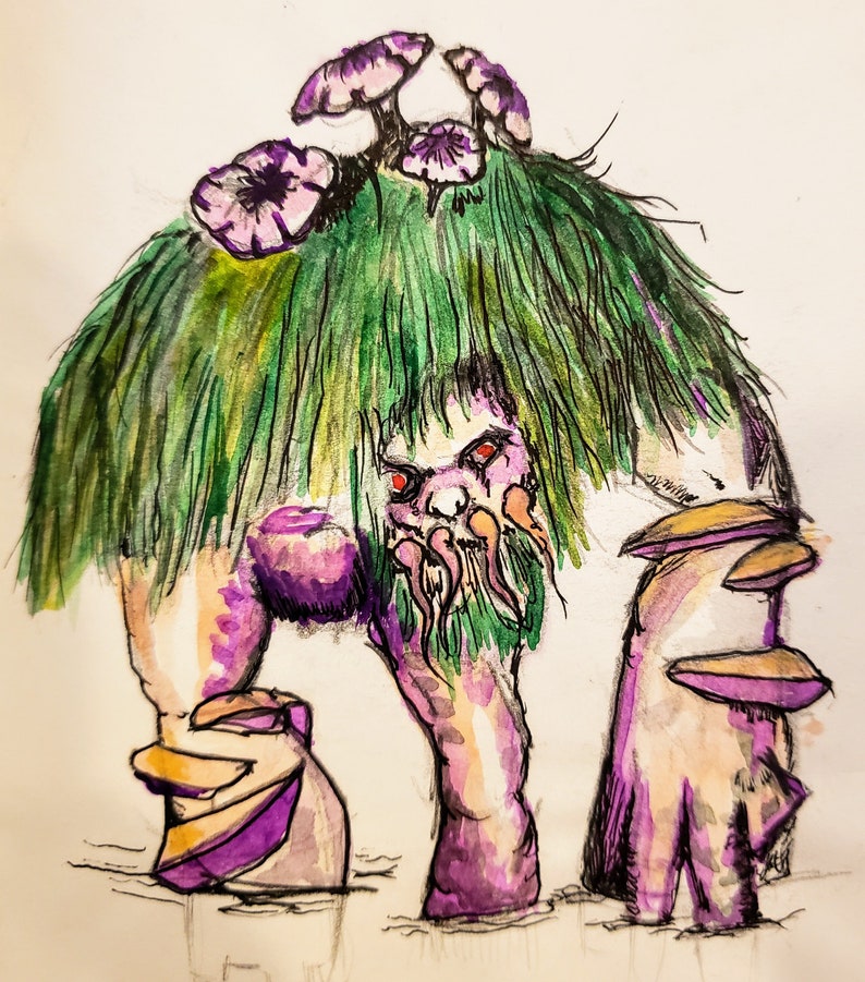 Fen Creeper Sticker, Bog Beast Art, Bog Creeper Art, World of Warcraft ...