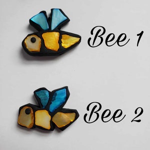 Mosaic Bee Magnets Cute Bee Fridge Magnets Unique Locker - Etsy