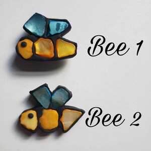 Mosaic Bee Magnets Cute Bee Fridge Magnets Unique Locker - Etsy