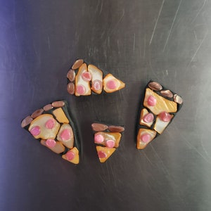 Mosaic Pizza Magnet Pepperoni Pizza Fridge Magnet Unique - Etsy
