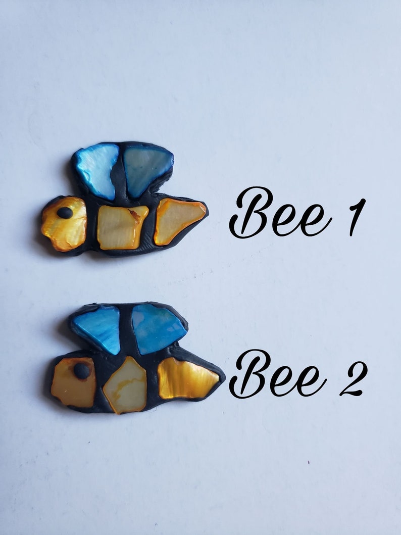 Mosaic Bee Magnets Cute Bee Fridge Magnets Unique Locker - Etsy