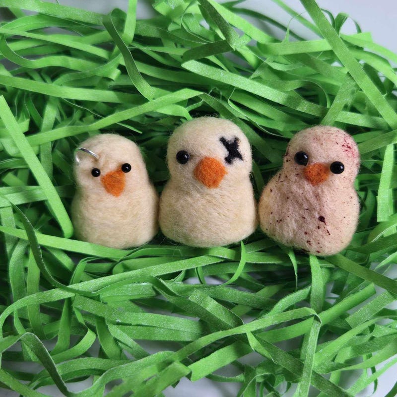 Needle Felted Chick - Etsy