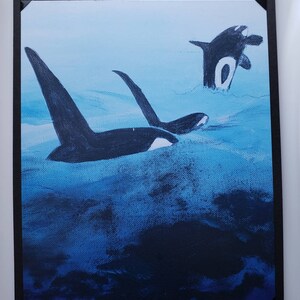 8 X 10 Killer Whale Print, Killer Whale Art, Orca Art, Wildlife Art ...