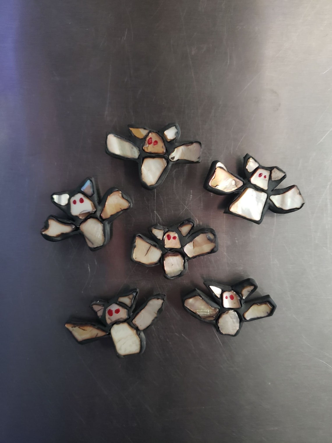 Mosaic Bat Magnet Cute Spooky Halloween Decoration Witchy - Etsy