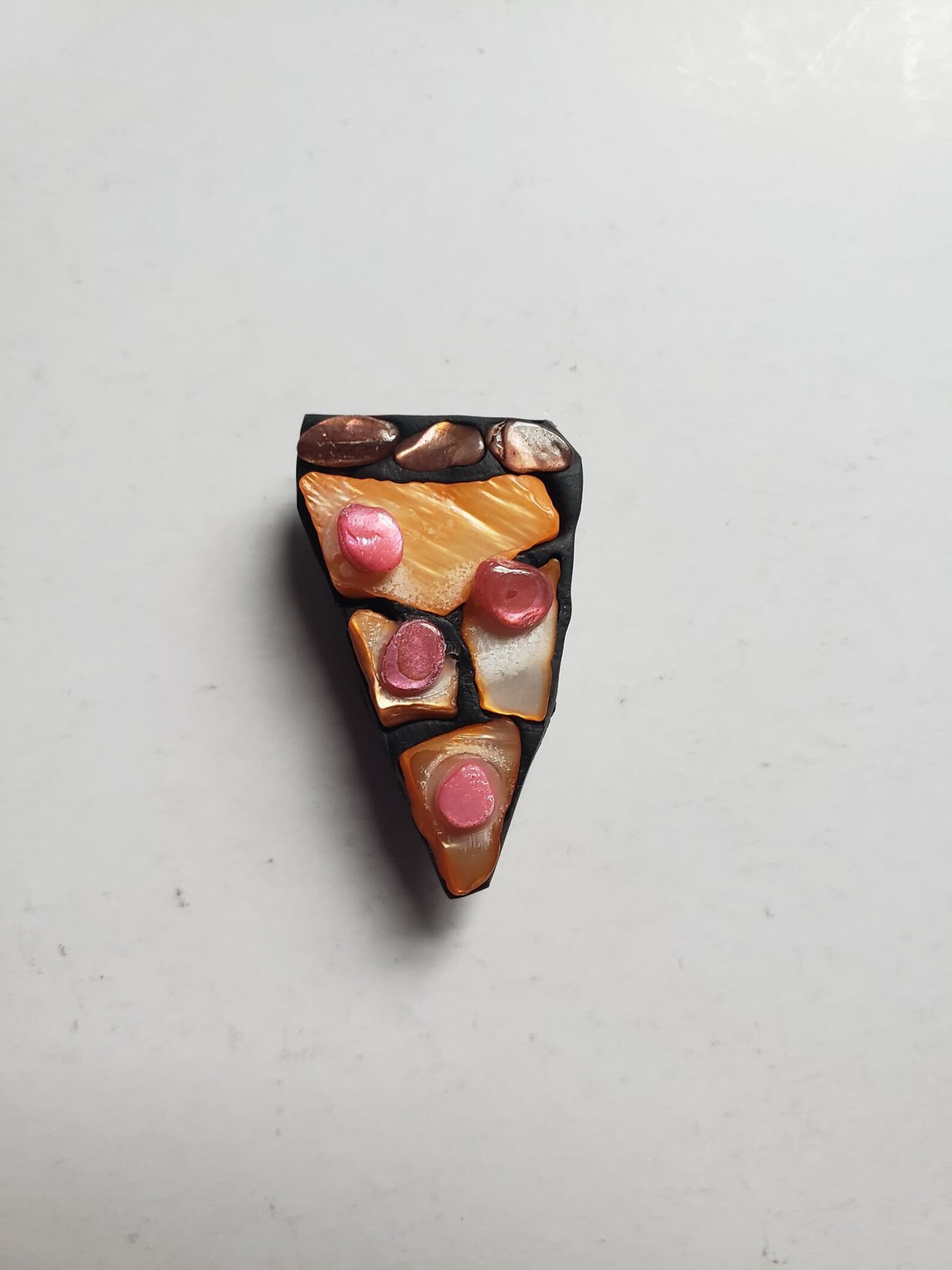 Mosaic Pizza Magnet Pepperoni Pizza Fridge Magnet Unique - Etsy