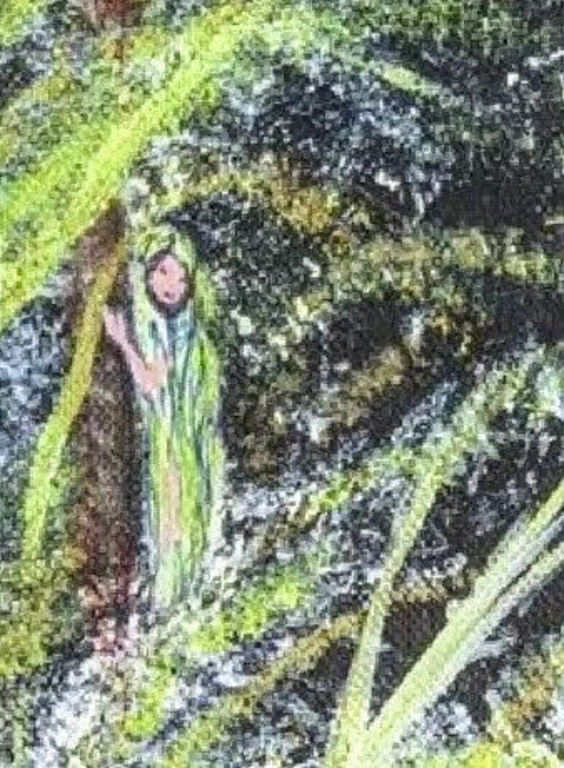 8 X 8 Luna Moth With Fairys Art Fae Art Fantasy Art Spooky - Etsy