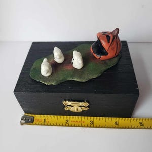 Spooky Jewelry Box: Polymer Clay Pumpkin, Ghosts, Halloween Decor - Etsy