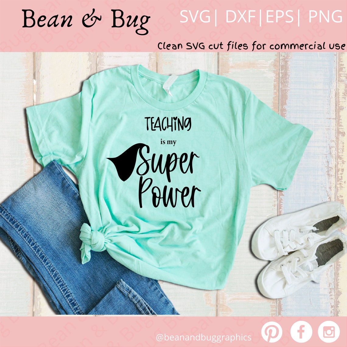 Teaching is My Super Power SVG - Teacher - Daycare SVG - Teacher Shirt ...