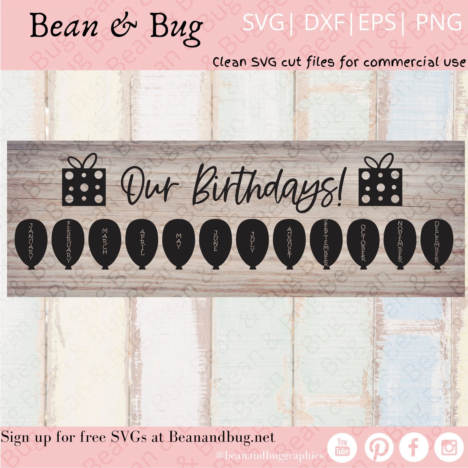 Our Birthdays Sign SVG - School Birthday Board SVG - Classroom ...