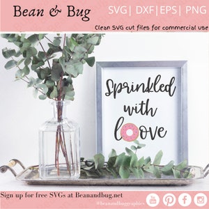 Sprinkled With Love Svg - Baby Shower - Sprinkle - Donut Clipart - Home ...