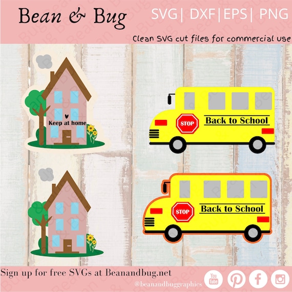 School Take Home Folder Stickers SVG Bus Clipart Sticker - Etsy