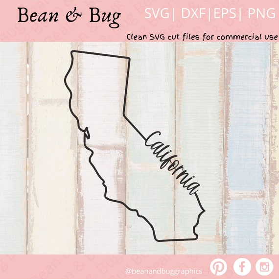 California SVG State Art Wood Sign Svg CA Svg - Etsy