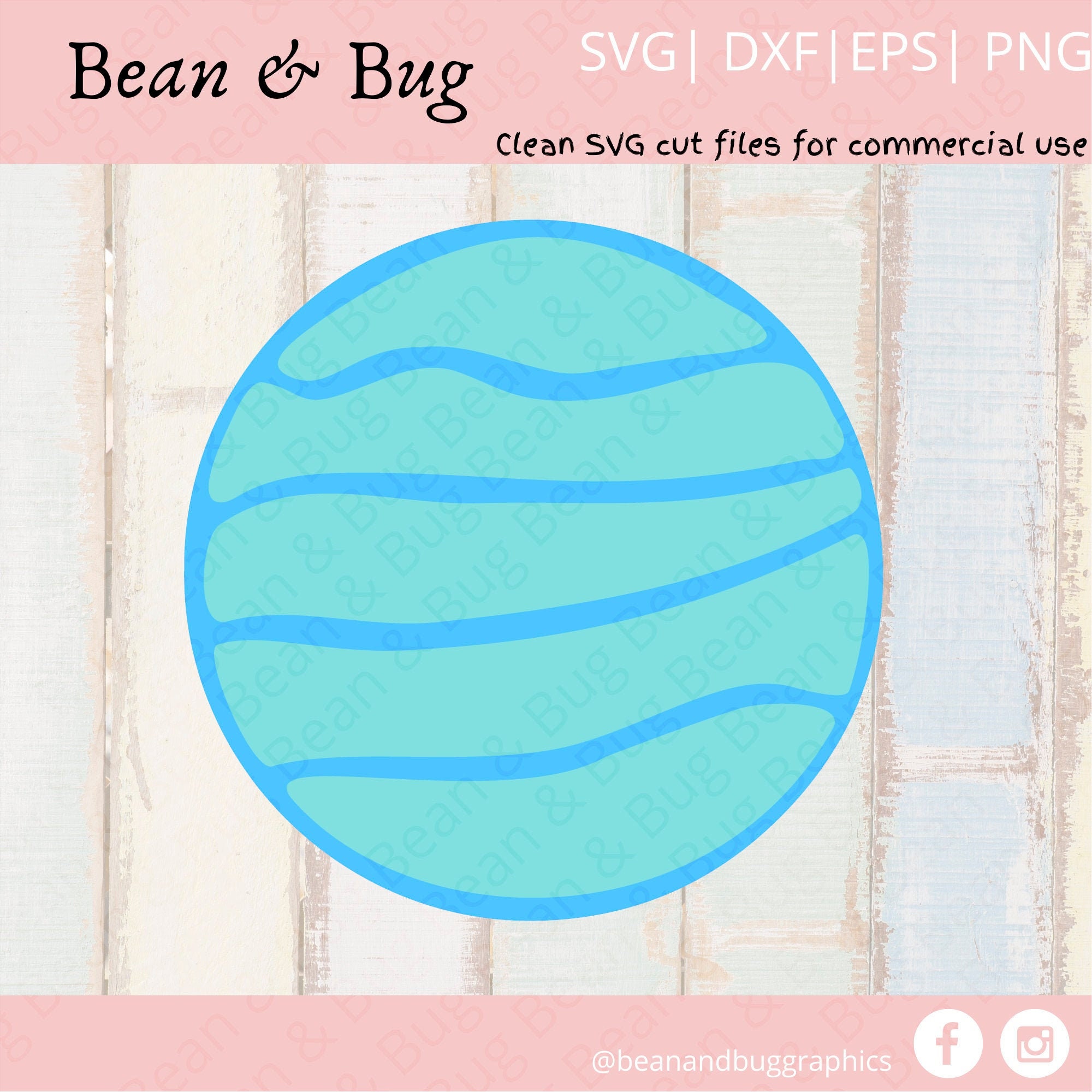 Neptune SVG - Planets SVG - Solar System SVG - Space Cut File - Space ...