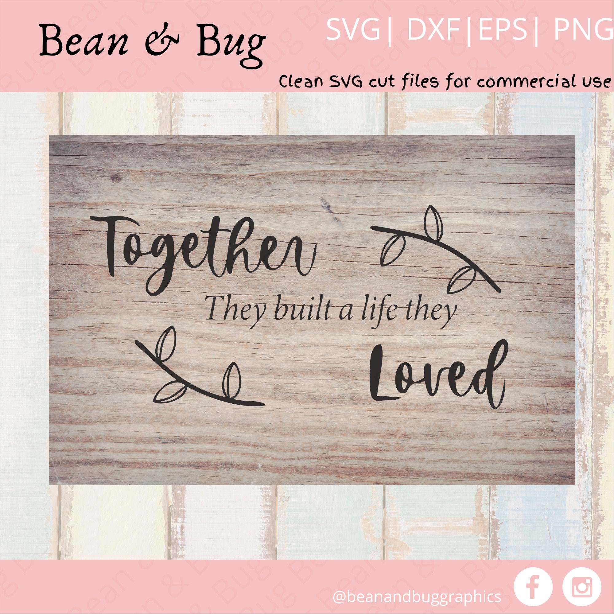 Together They Built a Life Together They Loved SVG Wedding - Etsy