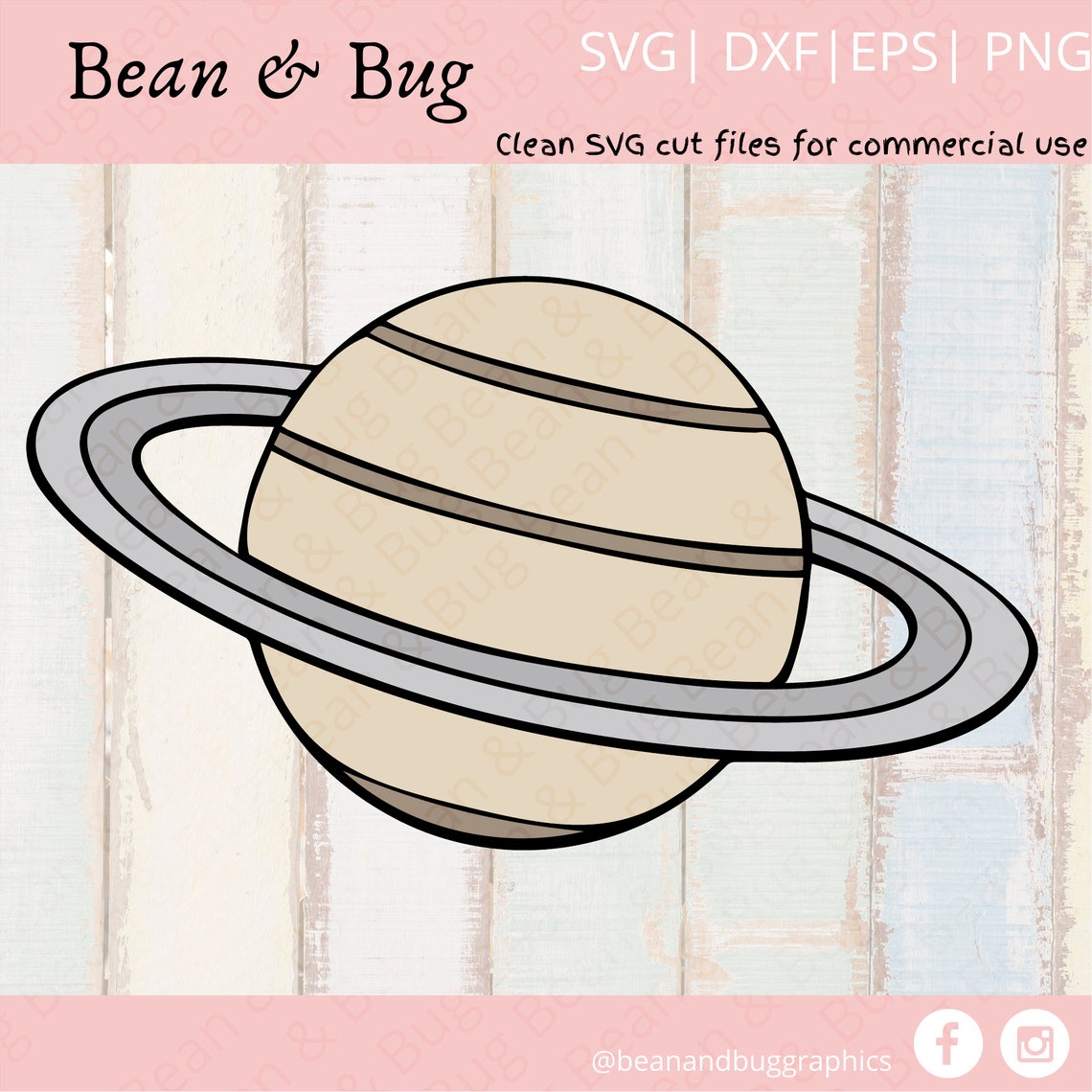 Saturn SVG Planets SVG Solar System SVG Space Cut File - Etsy