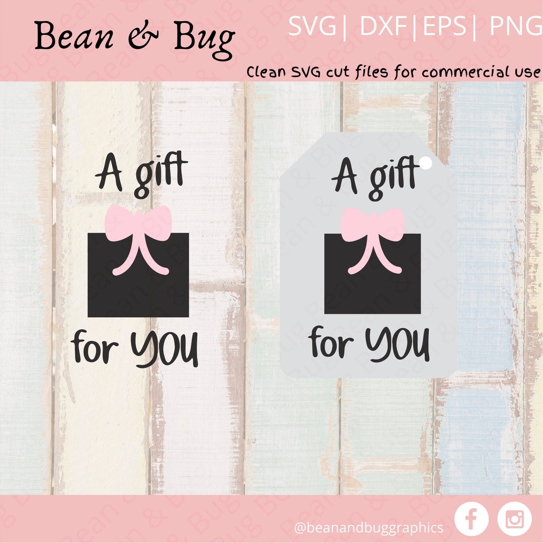 Thank You Sticker SVG - A Gift for You Svg - Packaging Stickers - Gift ...