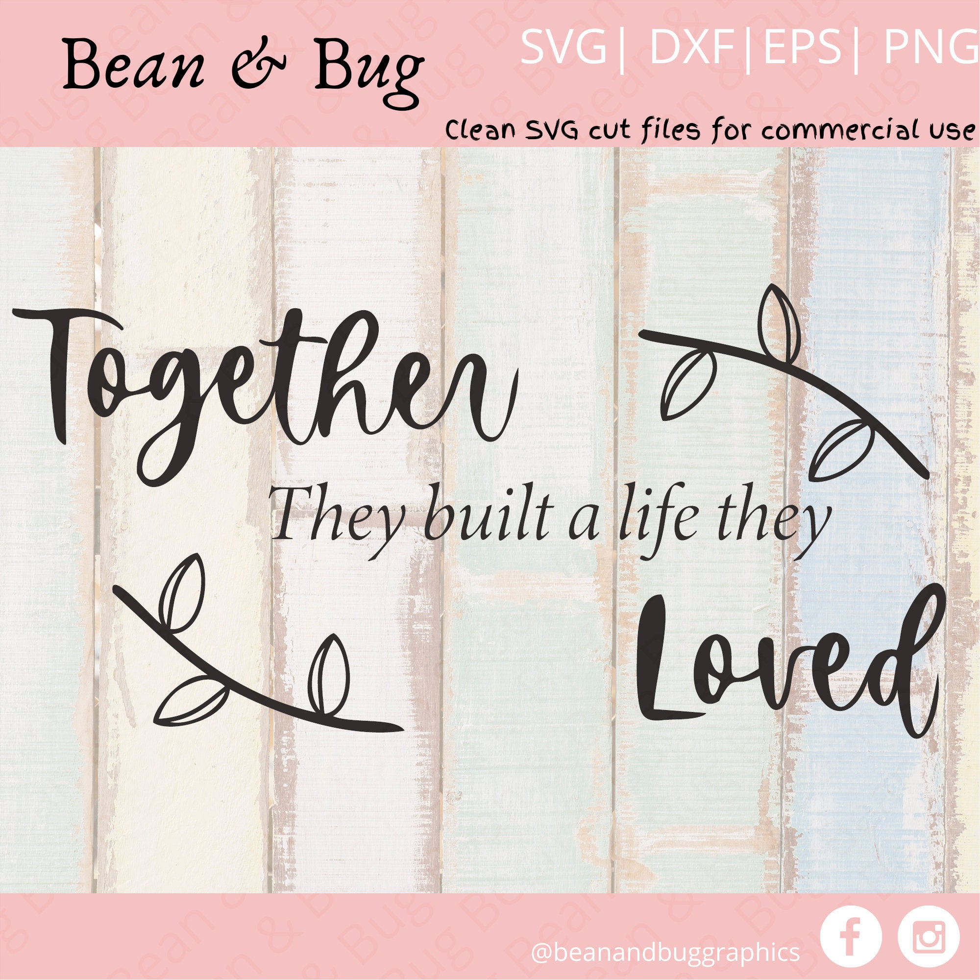 Together They Built a Life Together They Loved SVG Wedding - Etsy