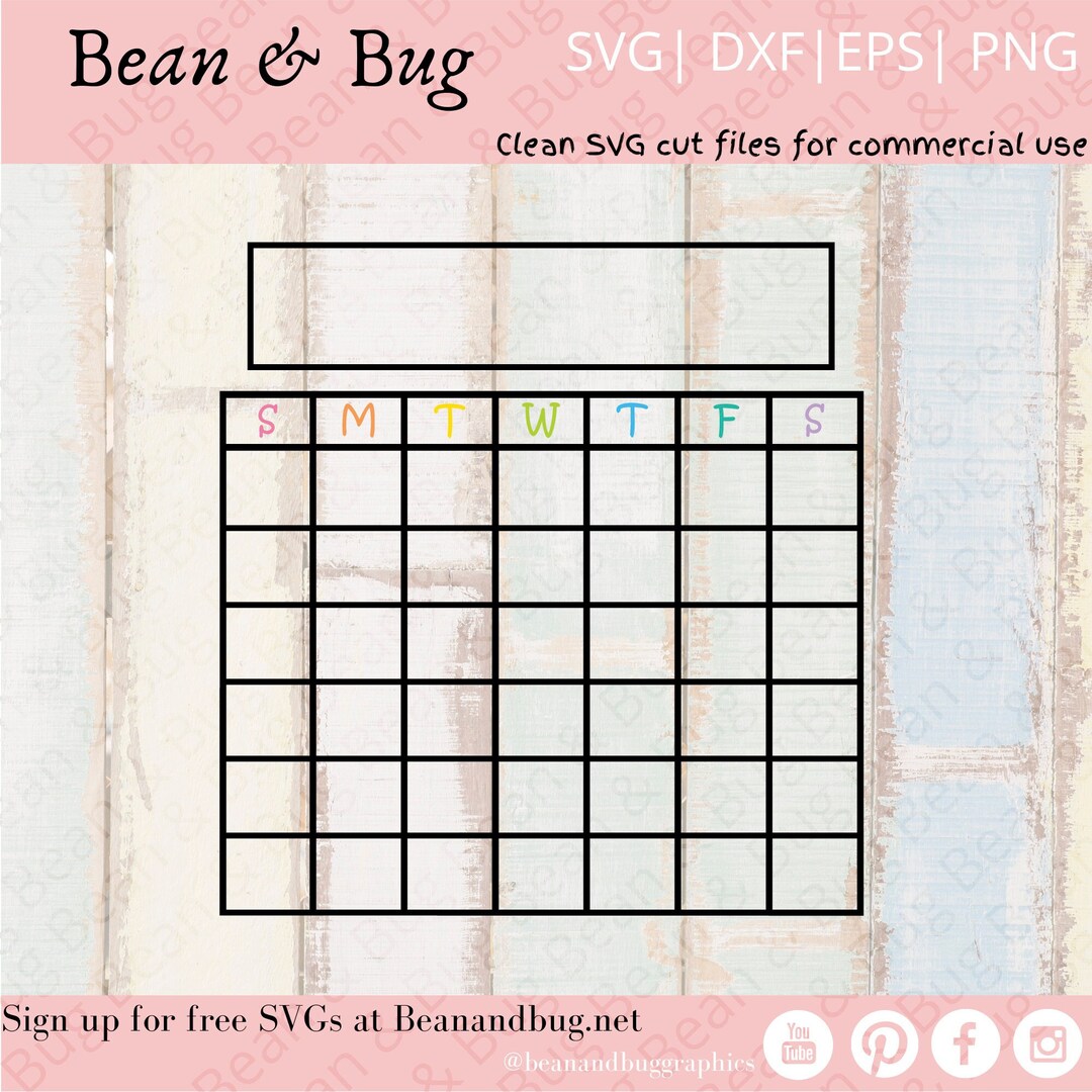 Classroom Calendar SVG - Back to School - Classroom Deor - Calendar ...