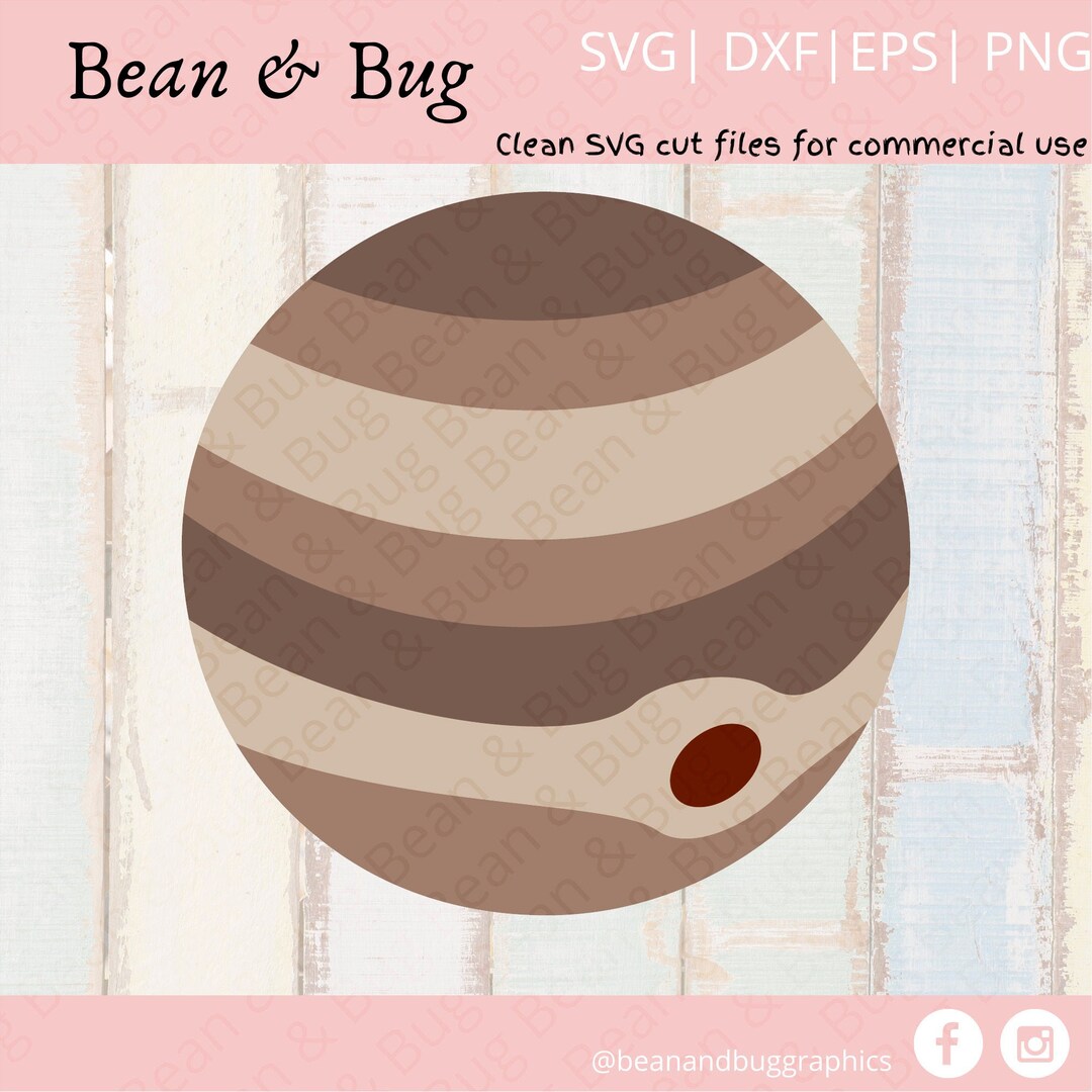 Jupiter SVG - Planets SVG - Solar System SVG - Space Cut File - Space ...