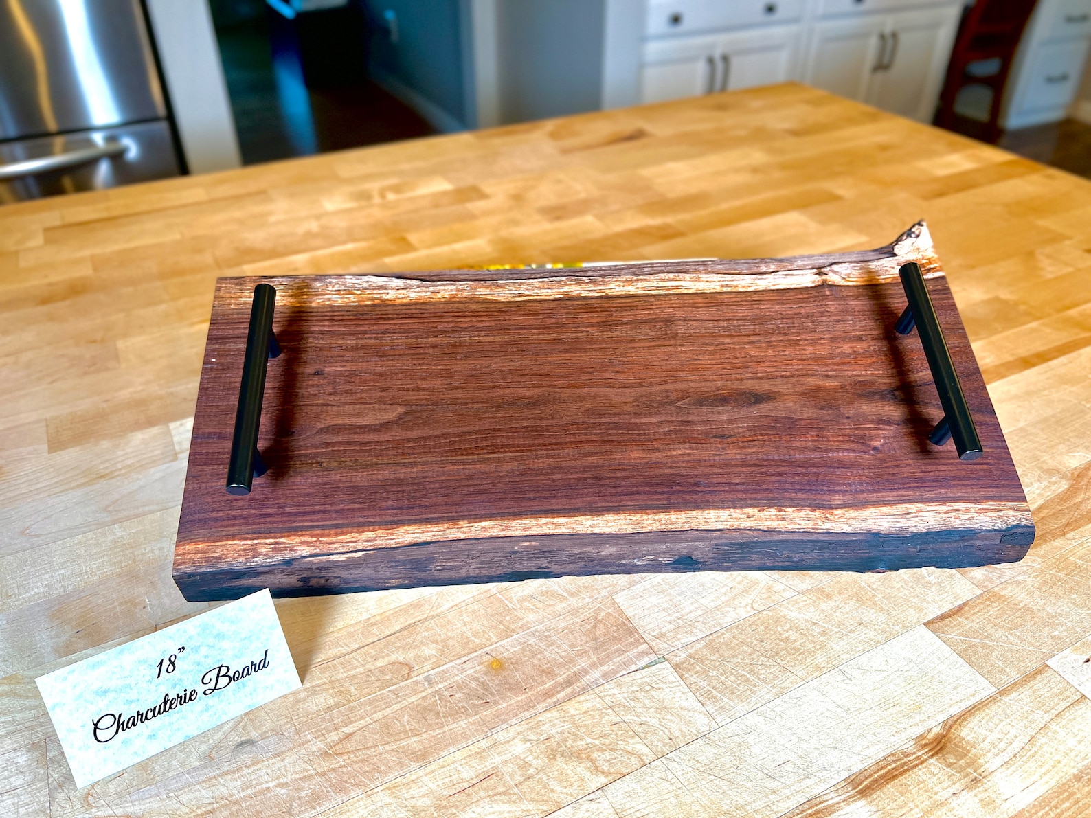 Charcuterie Board Live Edge Hand Made Serving Tray Cheese - Etsy