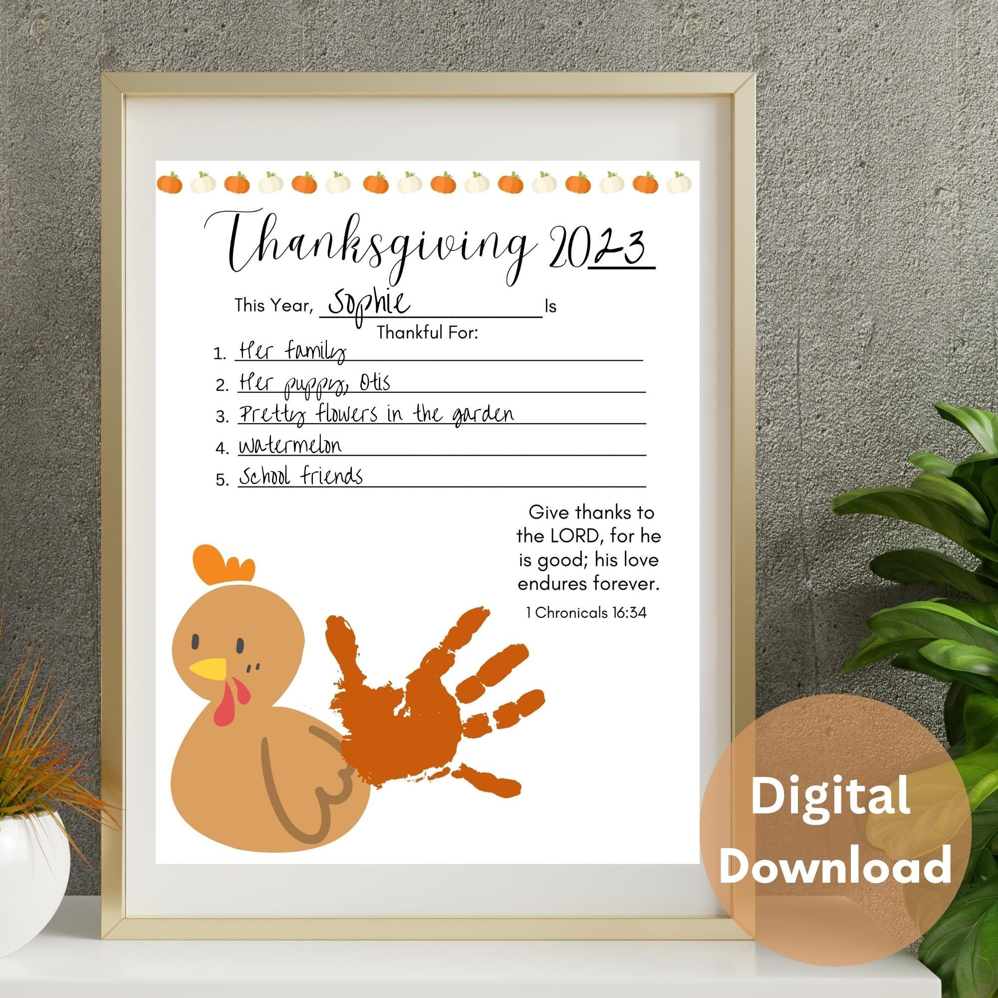 Thanksgiving Handprint Craft Bundle, Thanksgiving Craft for Kids, Fall ...