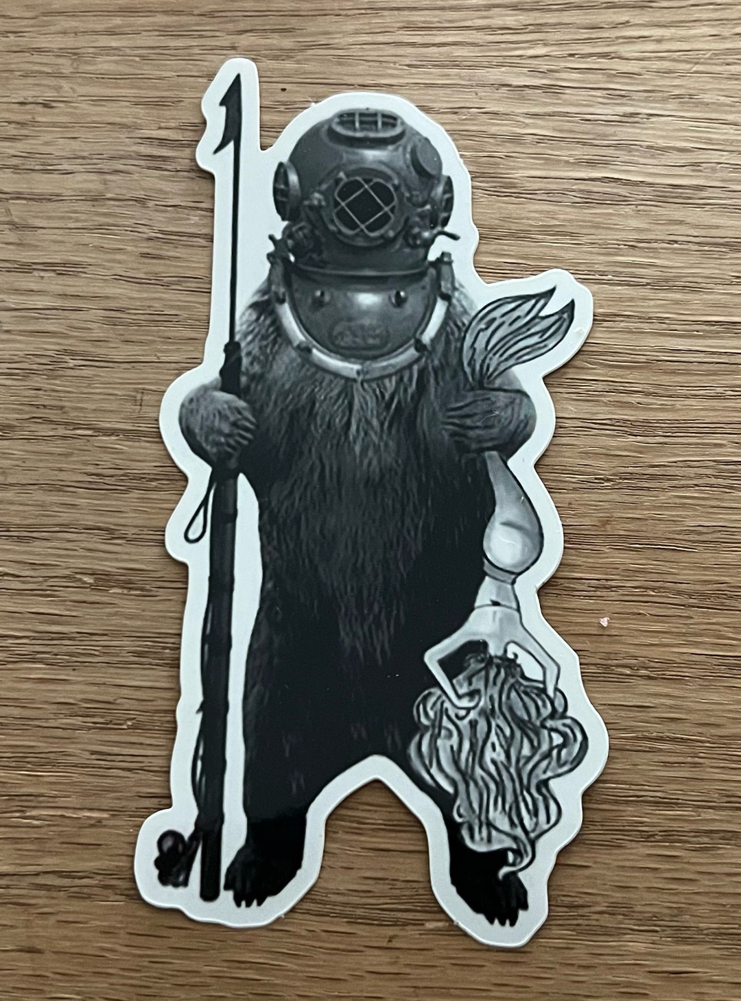 Widespread Panic Stickers - Bear Gone Fishin' Mermaid - Vinyl - Etsy