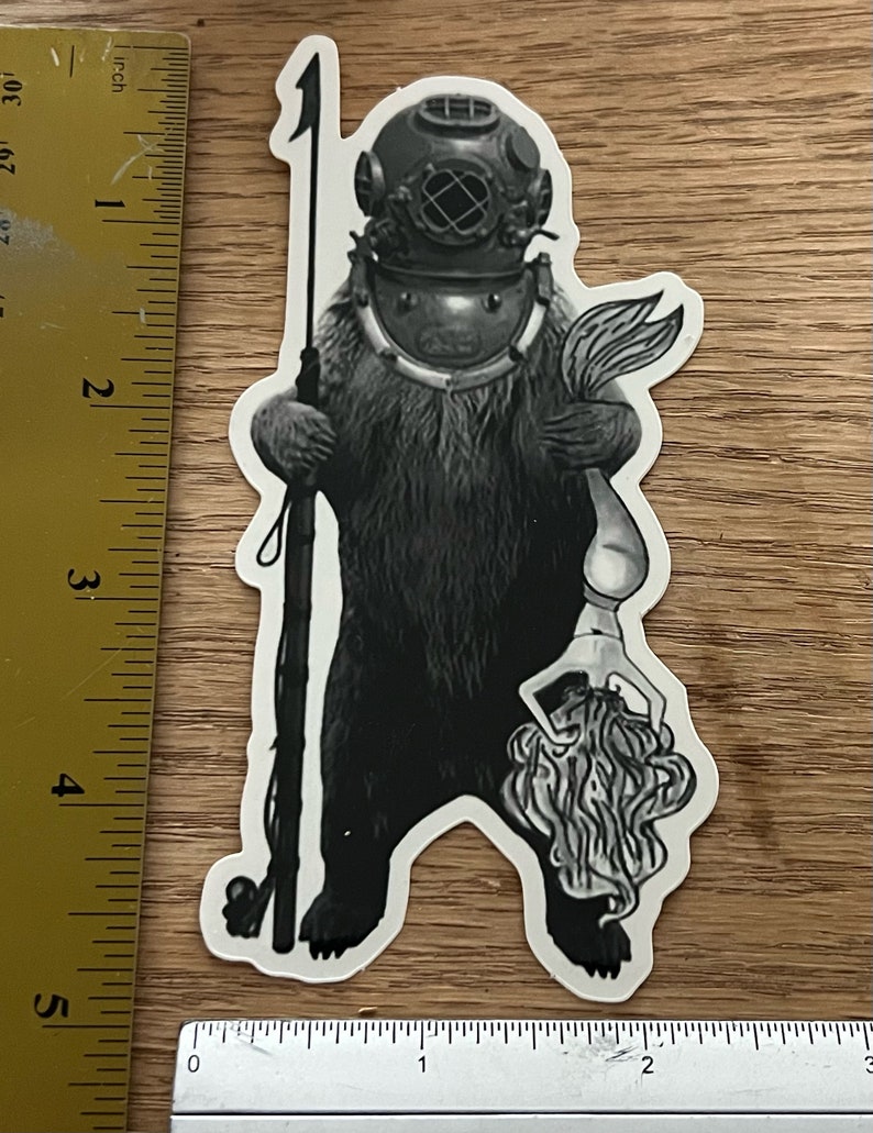 Widespread Panic Stickers - Bear Gone Fishin' Mermaid - Vinyl - Etsy