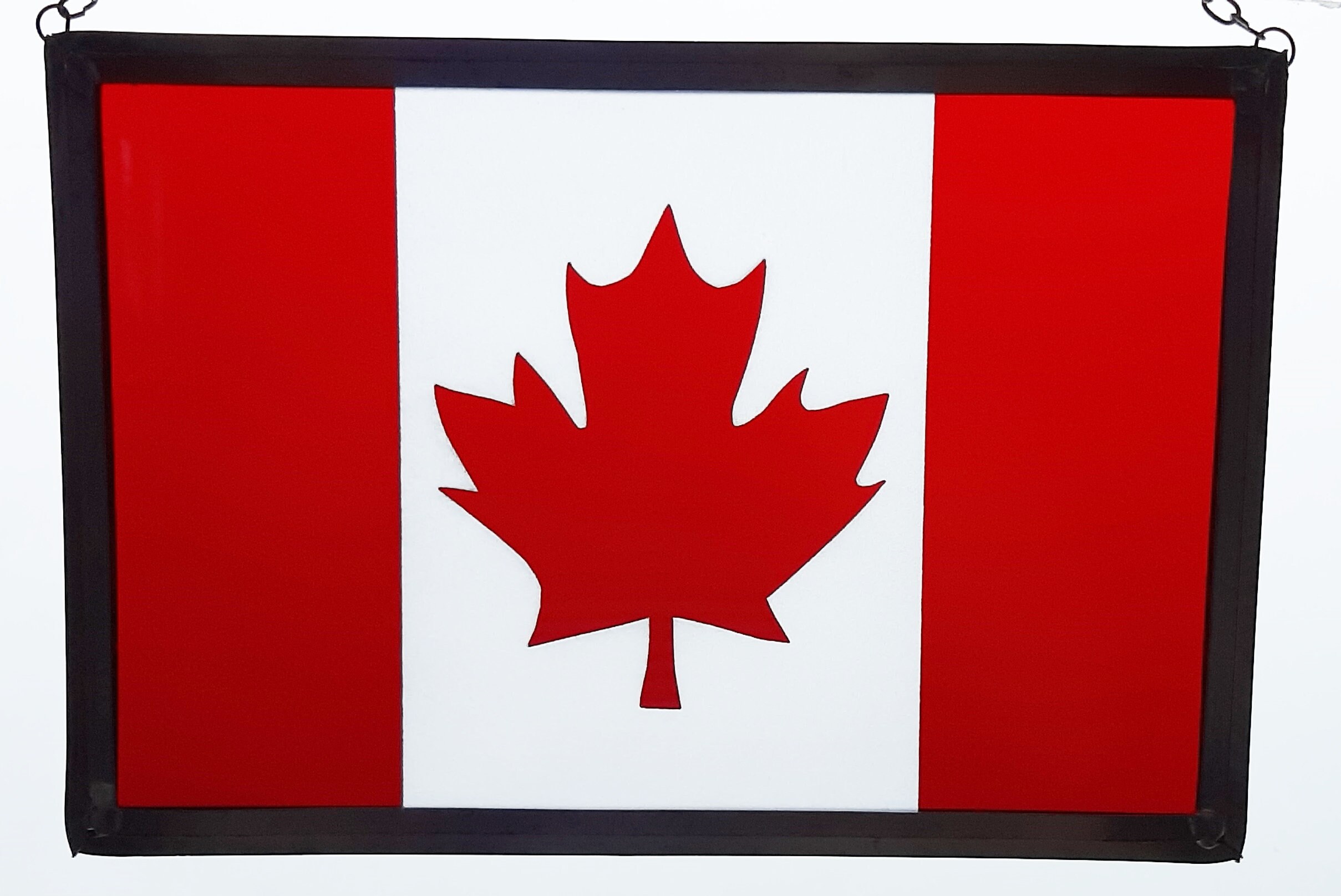 Canadian Flag, Canada, Suncatcher, Coloured, Colored, Stained Glass, - Etsy