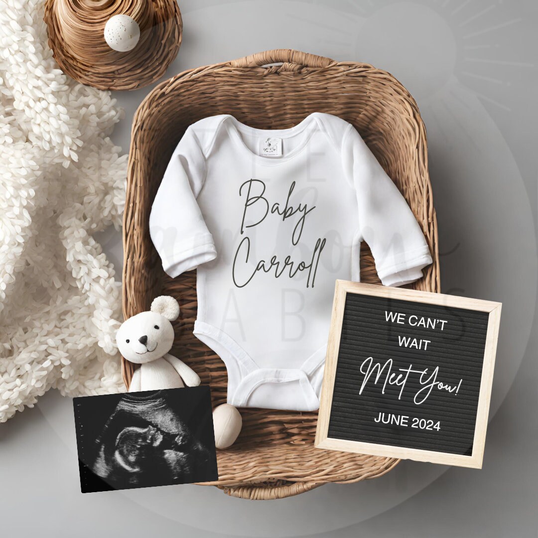 Digital Pregnancy Announcement, Social Media Baby Announcement ...