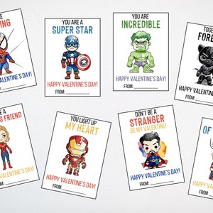 Superhero Valentine's Day Card, Super Hero Classroom, Valentines Cards ...