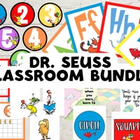 Dr Seuss Classroom NUMBERS| Learn to Count | Paster Dr. Seuss Classroom ...