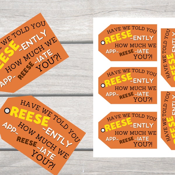 Reeses Thank You - Etsy