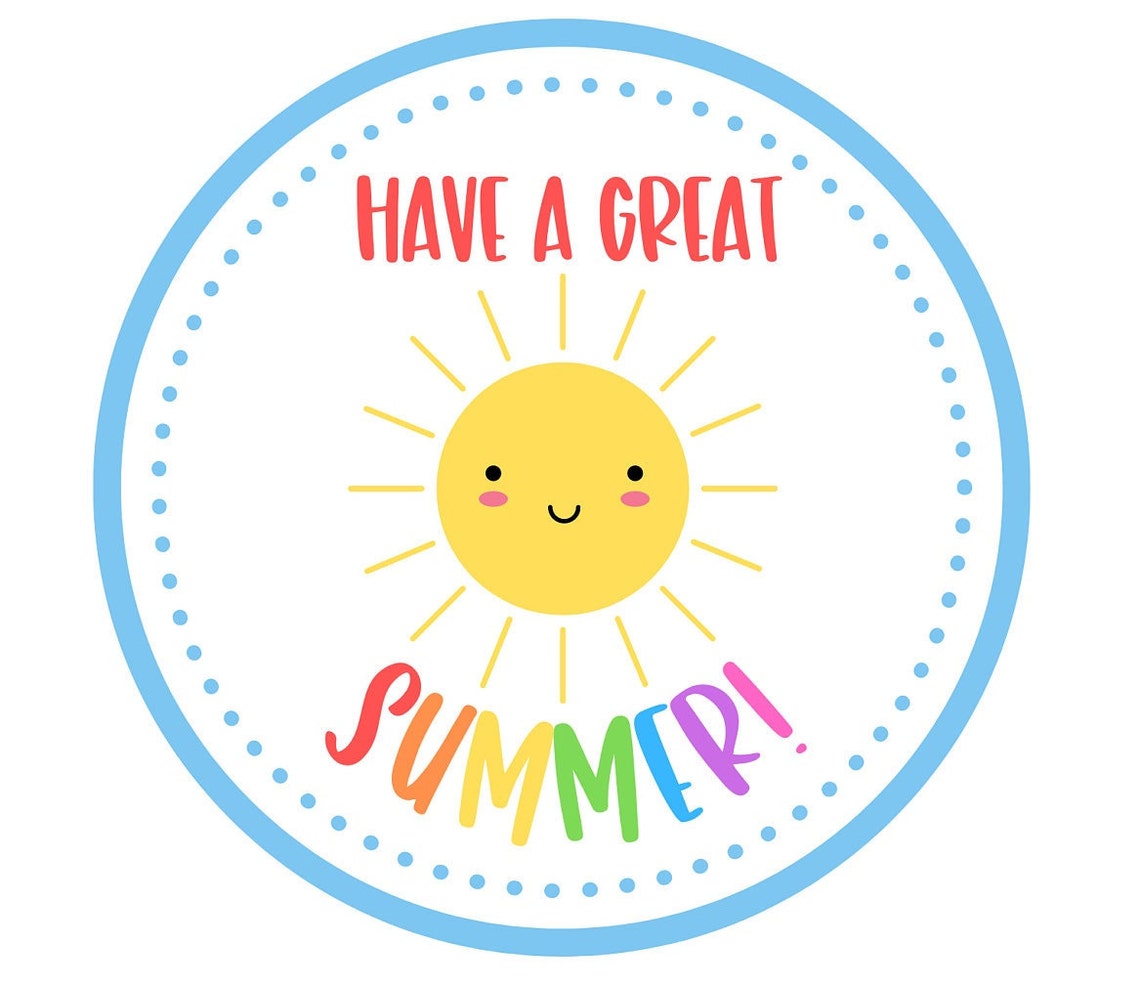 PRINTABLE TAGS Summer Have a Great Summer End of School Year | Etsy
