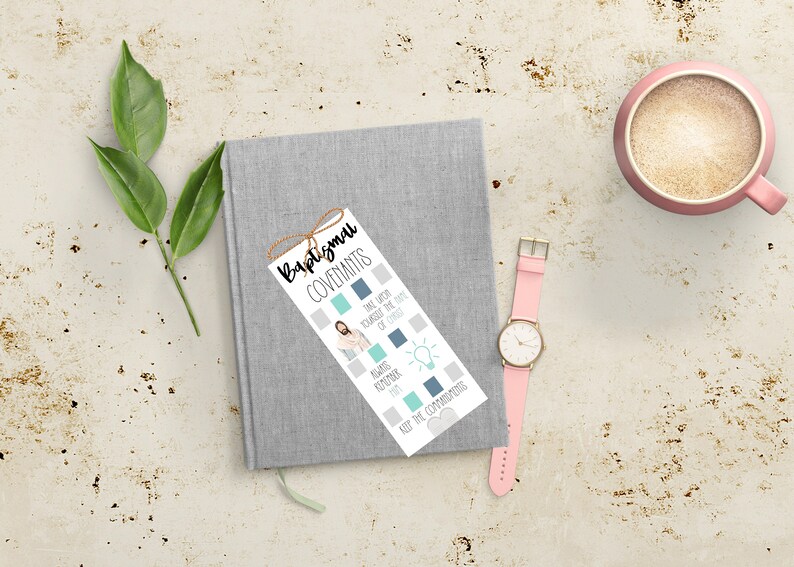 LDS BAPTISM Bookmark Easy Baptism Gift From the Primary | Etsy