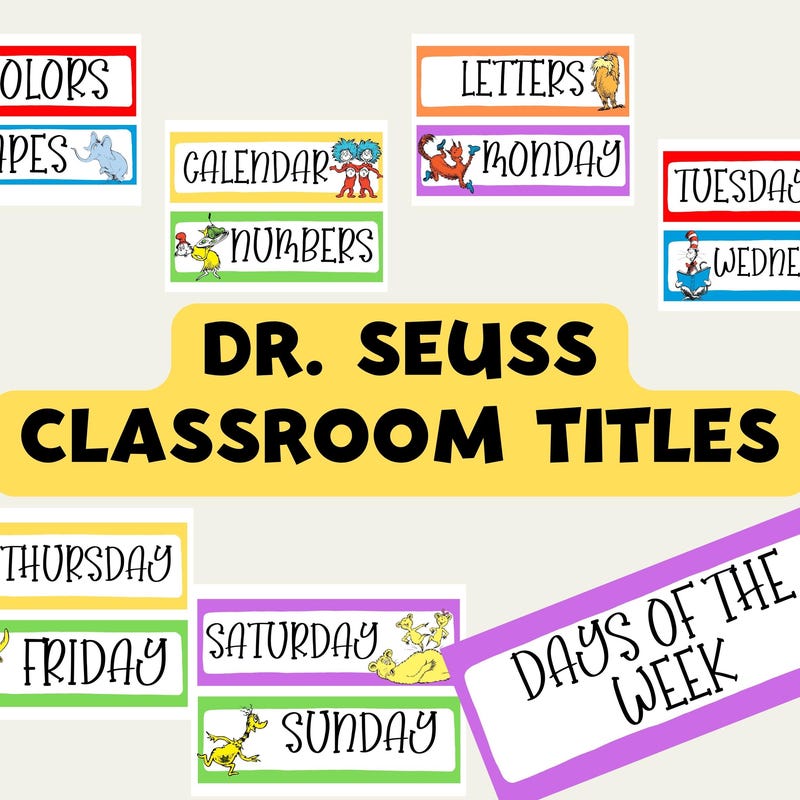 Dr.seuss Calendar - Etsy