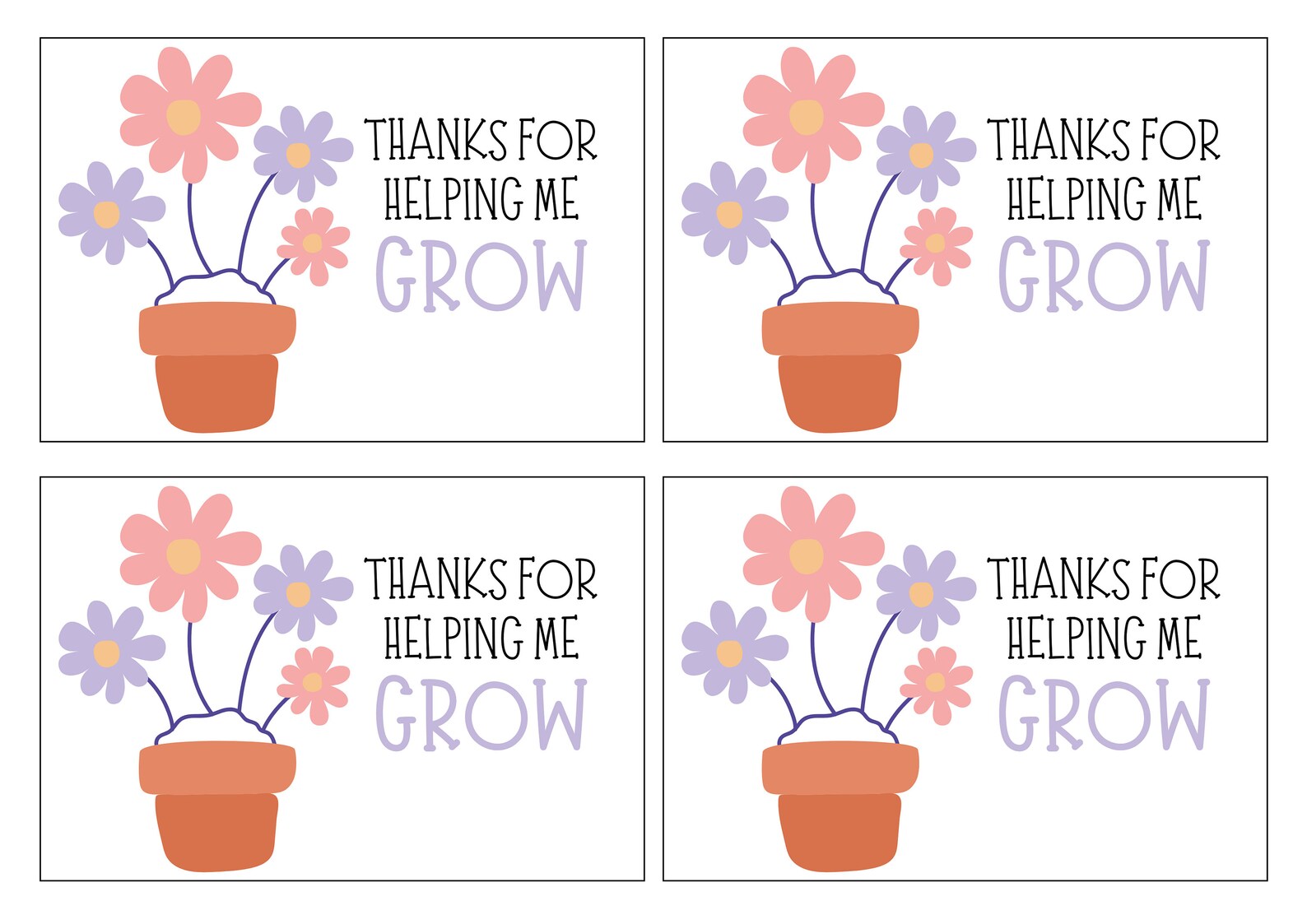 Teacher Appreciation Gift Tags Printable Thank You for - Etsy