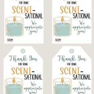 Teacher Appreciation - Scentsational - Candle Labels Design - Custom ...