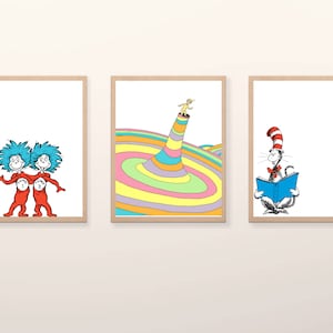 Dr Seuss Poster | Dr Seuss Books | Cat in the Hat | Preschool Wall ...