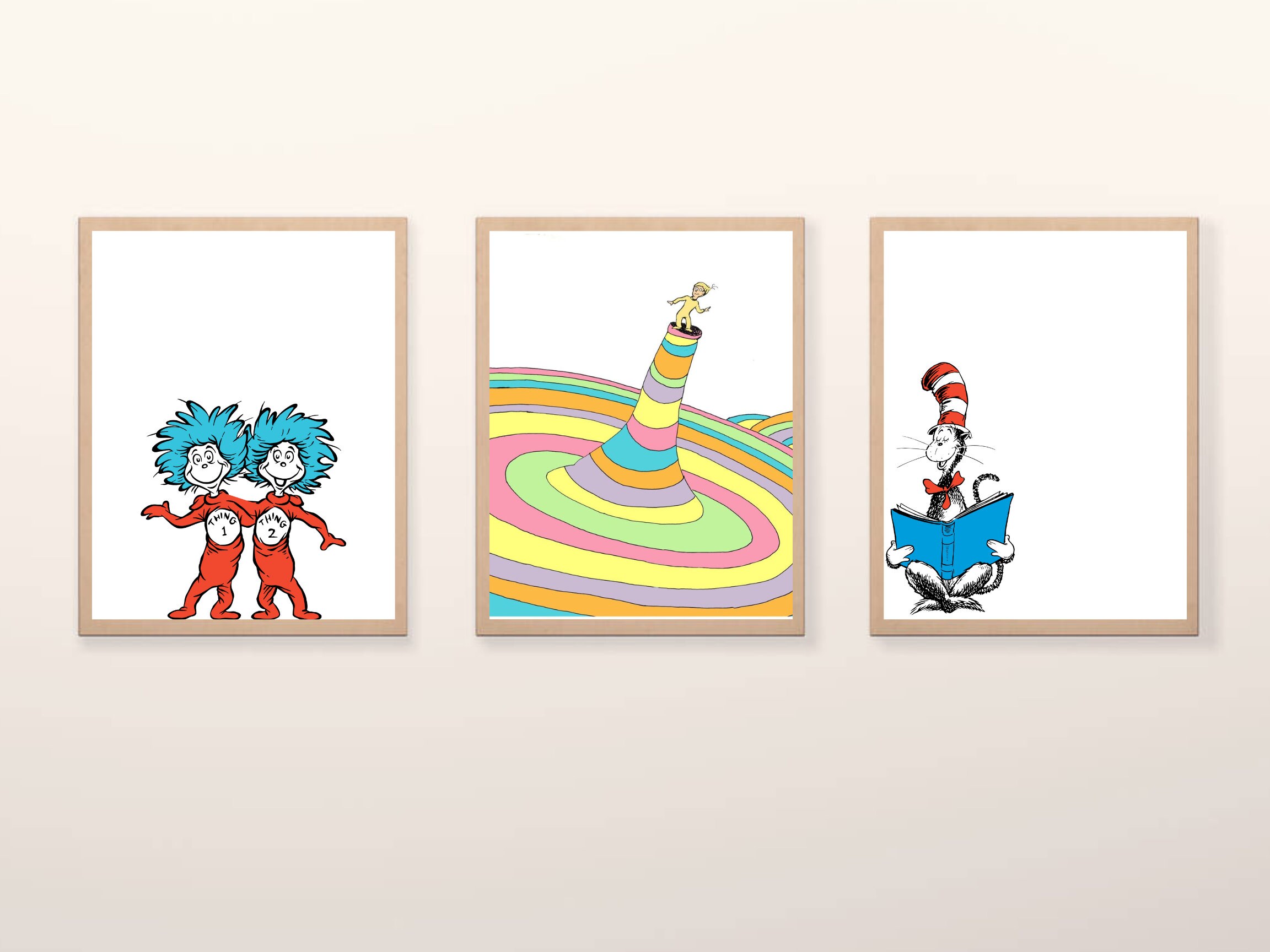 Dr Seuss Poster Dr Seuss Books Cat in the Hat Preschool - Etsy Australia