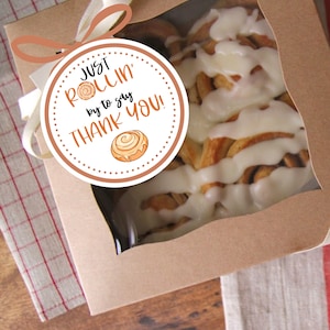 Cinnamon Roll Gift Tag - Punny Thank You Card, Thank You - Teacher ...