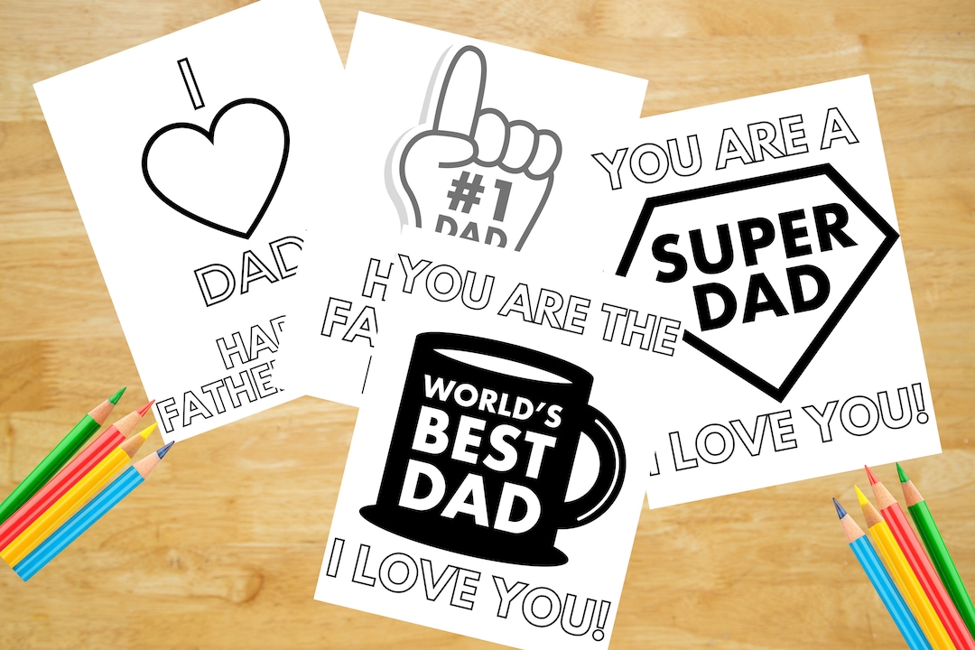 Father's Day Craft | Fathers Day Coloring Pages | Super Dad | Kids ...