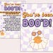 PRINTABLE You've Been Booed Happy Halloween Cute Ghost Gift Tag Instant ...