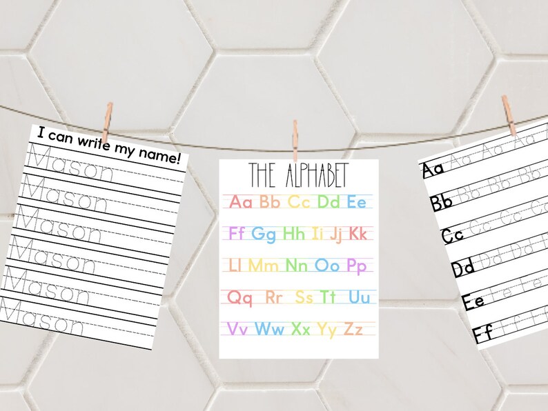 Custom Name Writing Practice Name Handwriting Practice - Etsy