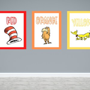 Dr Seuss Classroom COLORS| Learn Your Colors| Dr. Seuss Themed Color ...