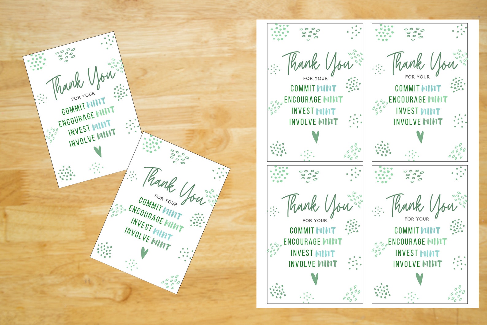 Printable Thank You Mints Gift Tags, Teacher Appreciation (PDF) - Etsy