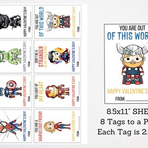 Superhero Valentine's Day Card, Super Hero Classroom, Valentines Cards ...
